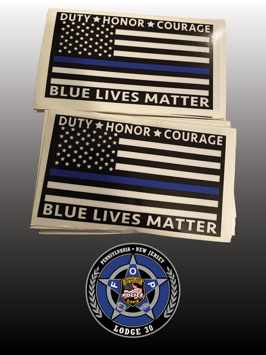 Blue Lives Matter Sticker Fundraiser - FOP Lodge 30